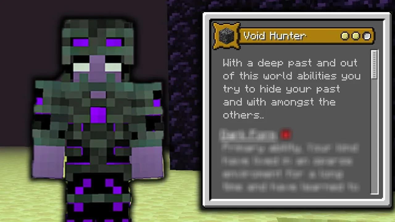 Minecraft Origins Mod - Void Hunter Origin (Custom Origin)