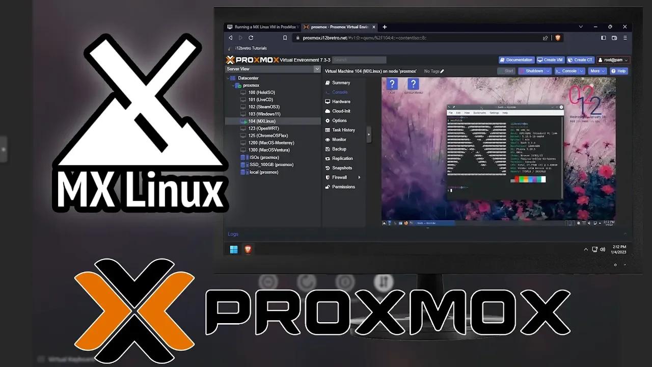 Running a MX Linux VM in Proxmox VE