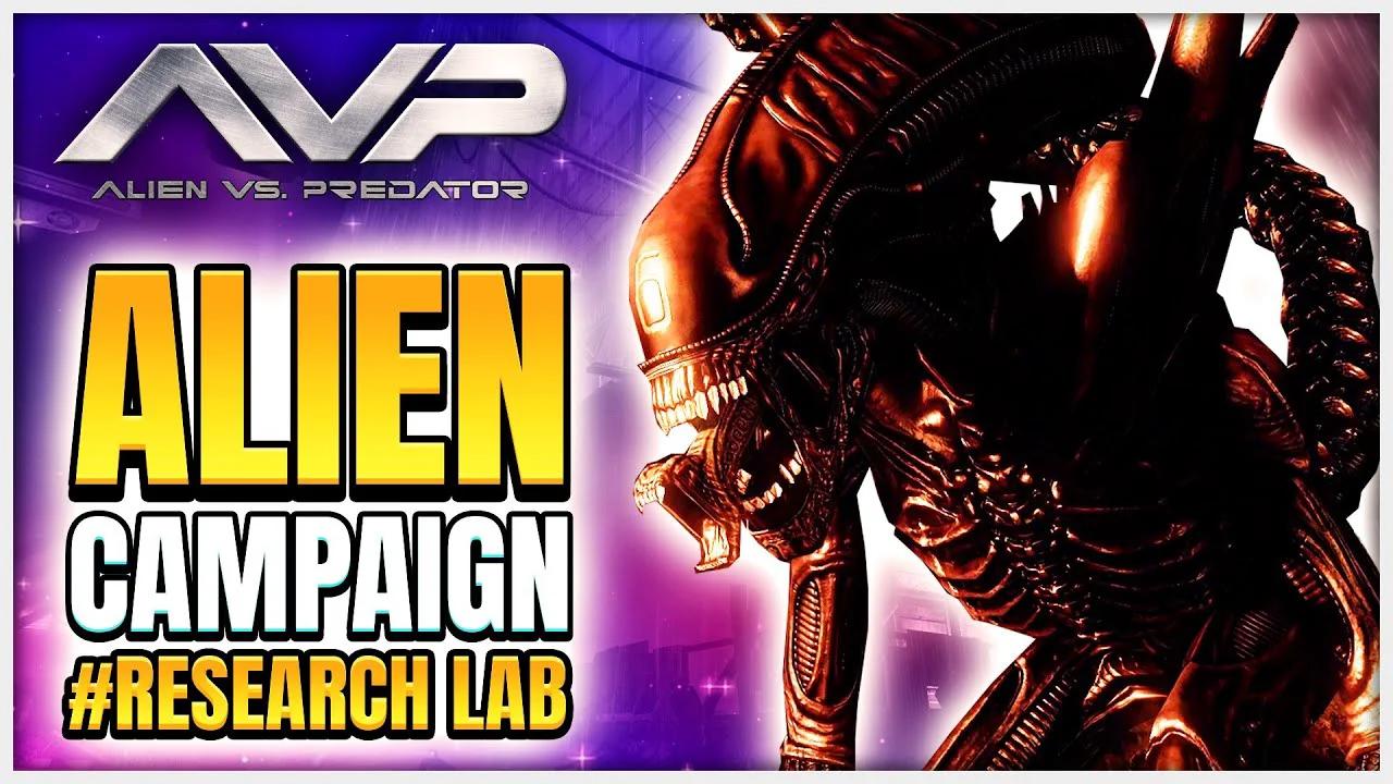 Aliens Vs Predator - Research Lab (Alien Campaign) 2K 60ᶠᵖˢ - Game ...