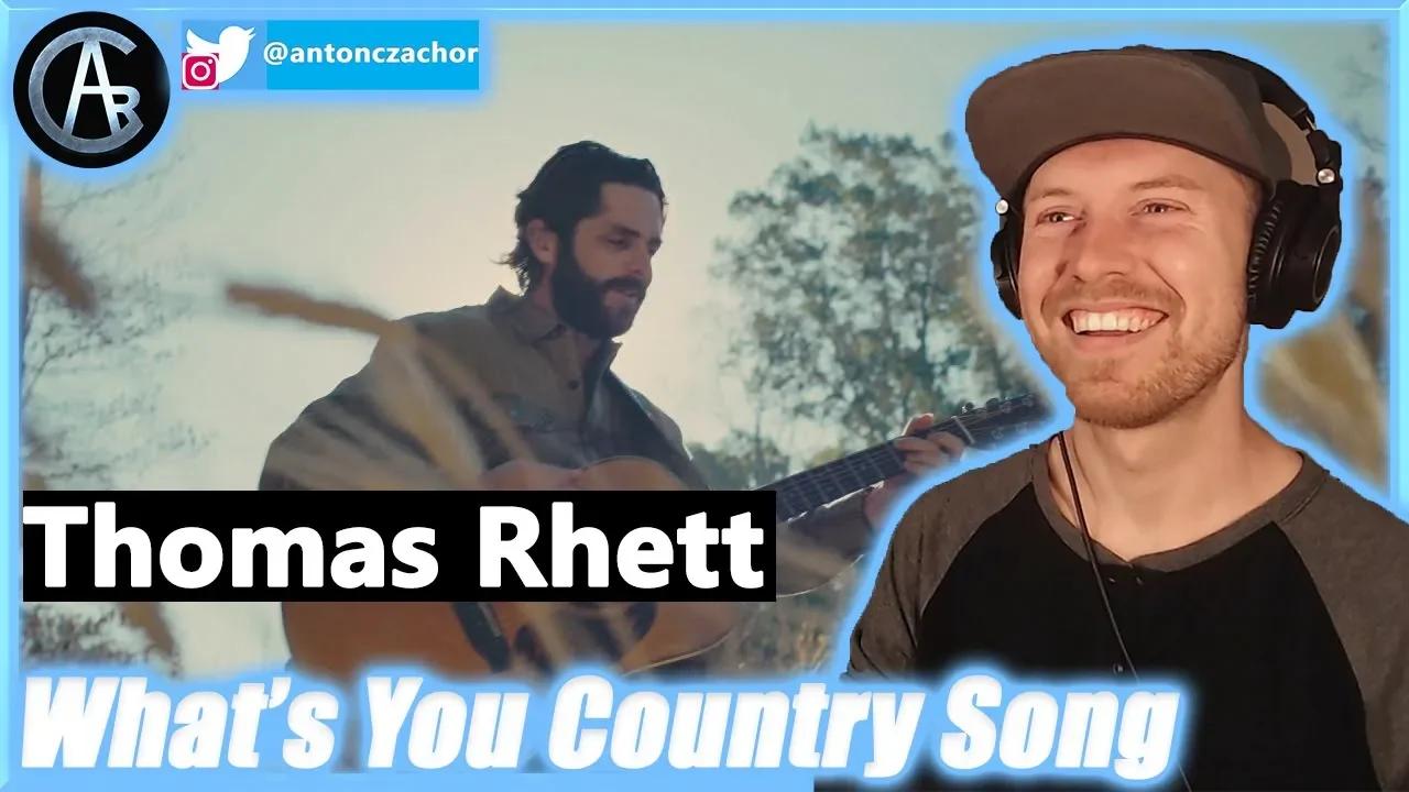 Thomas Rhett - "What's Your Country Song" (Metalhead's REACTION!) | Country