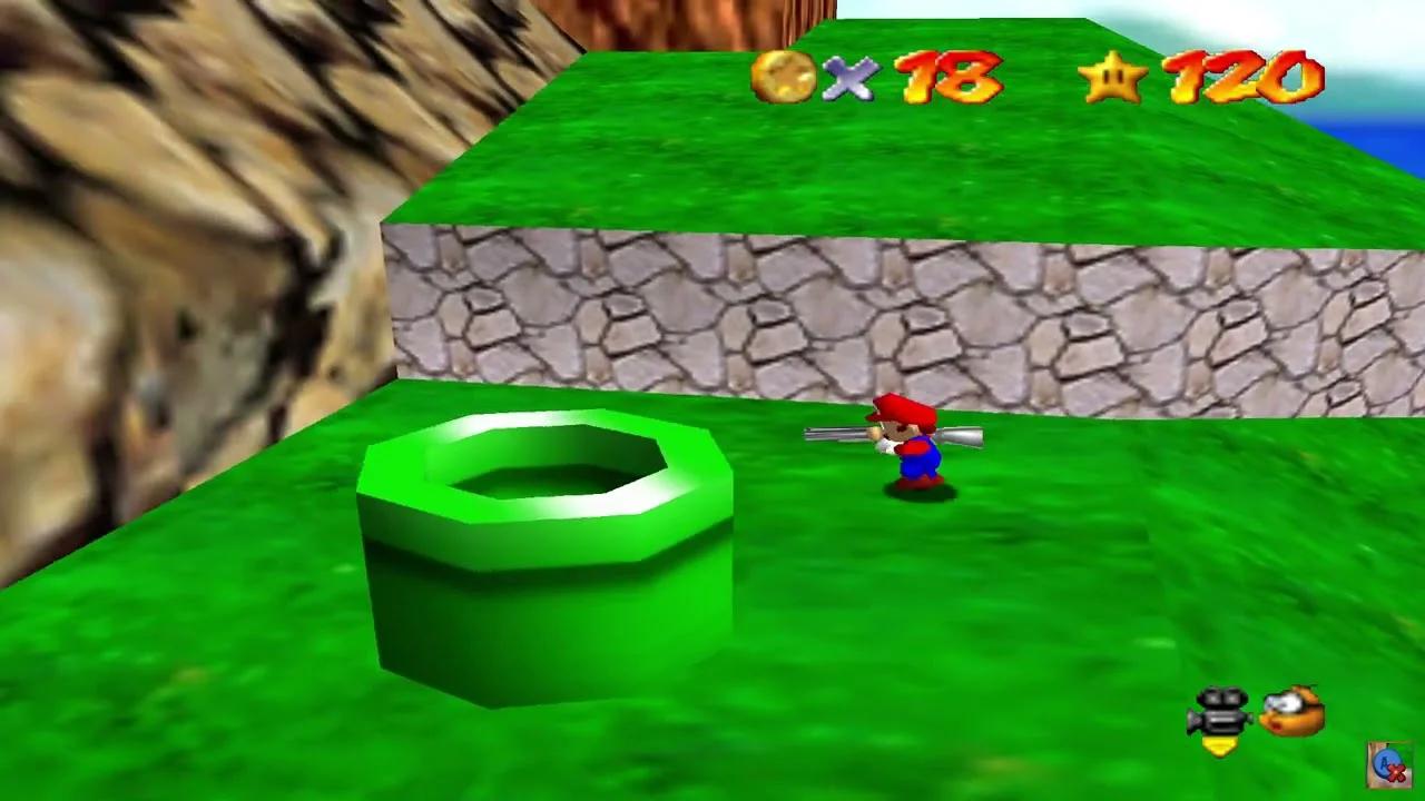 Super Mario 64 (1080p) [Shotgun Mario Remaining RA] - Arduous Mountain ...