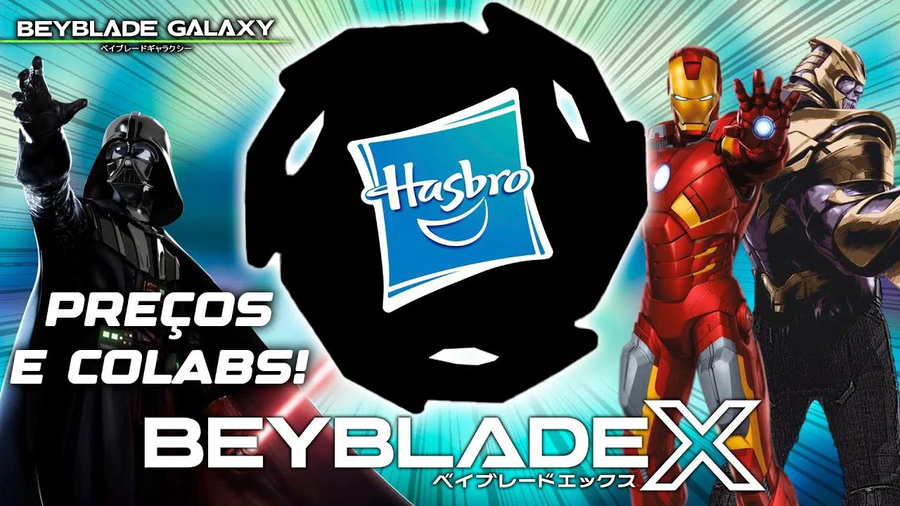 PREÇOS DE BEYBLADE X DA HASBRO REVELADOS E AS COLABS COM MARVEL E STAR WARS