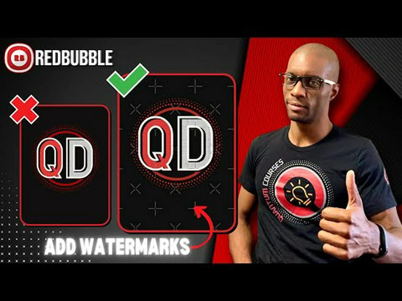 How To Add Watermarks on Redbubble | Protect Your Work
