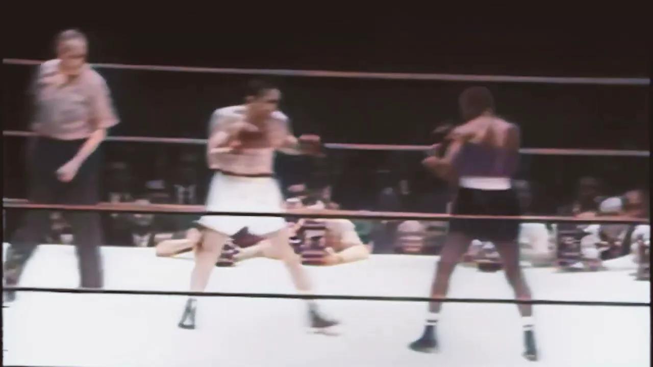 Carmen Basilio vs Johnny Saxton II (12.9.1956) Fight Highlights Colorized