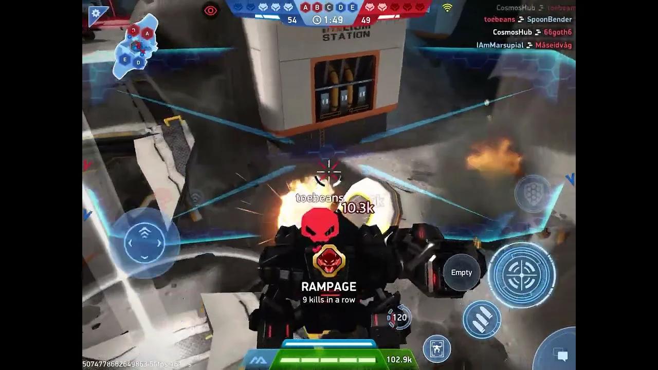 Mech Arena Spotlight | Ares Minigun Team Backup