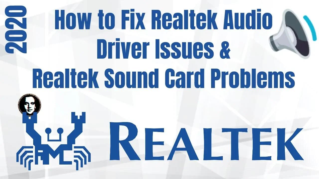 How to Fix Realtek High Definition Audio Driver Issue & Fix Issues With ...