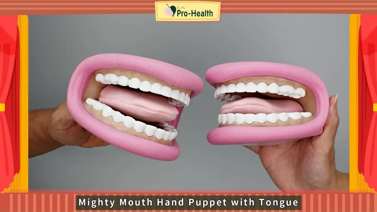 Mouth Hand Puppet with Tongue for Kids Speech Therapy
