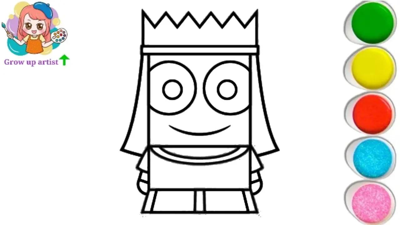 Drawing a Cartoon Queen - Step by Step Tutorial