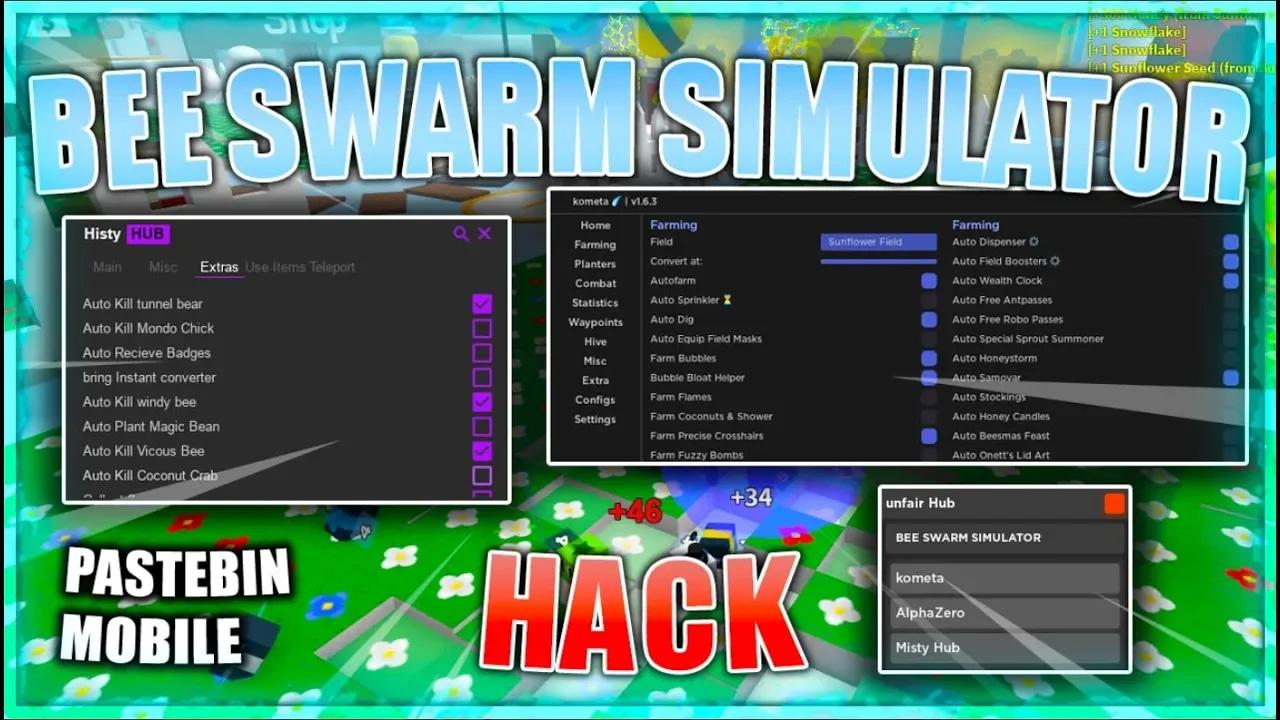 Bee Swarm Simulator Hack Script PASTEBIN 2023 GUI🔥AUTO FARM QUEST ...