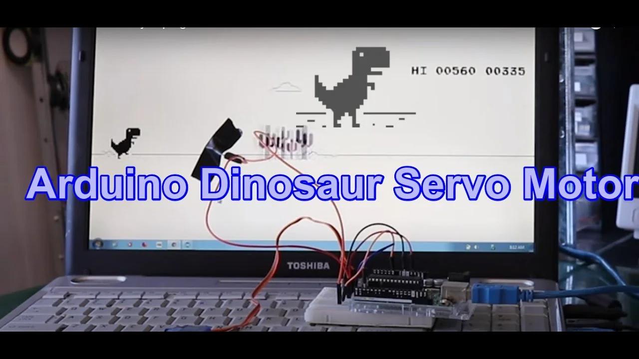 Arduino Trex Dinosaur Game Servo Motor Light Sensor