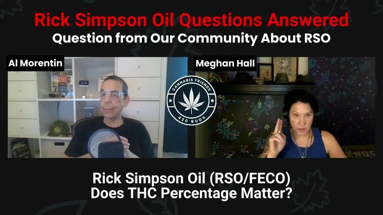Rick Simpson Oil: Does THC Percentage Matter in RSO or FECO?