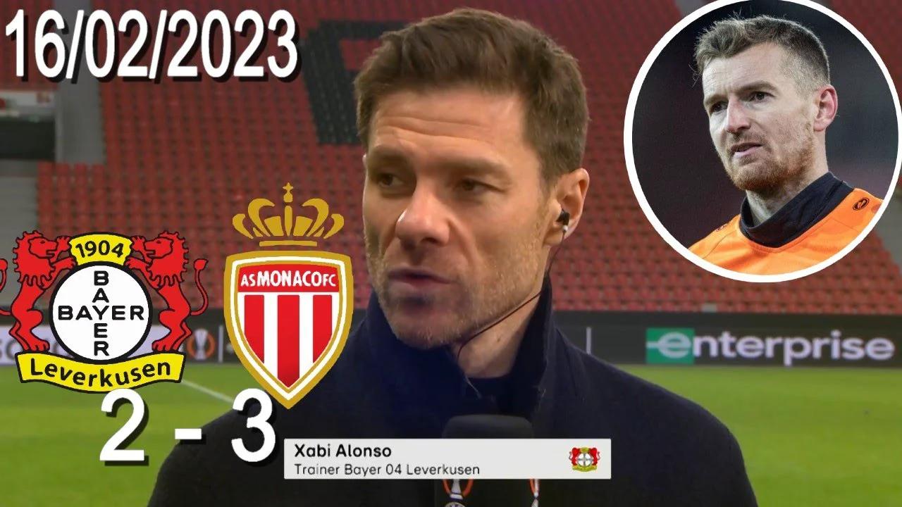 Xabi Alonso Lukas Hradecky Interview Post Bayer Leverkusen 2 vs 3 AS Monaco 16/02/2023