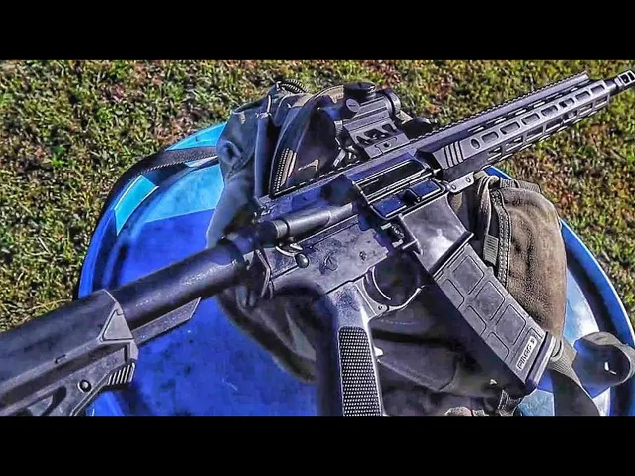 Shooting the AR 15 I built using a Bushmaster Upper, Anderson Lower and ...