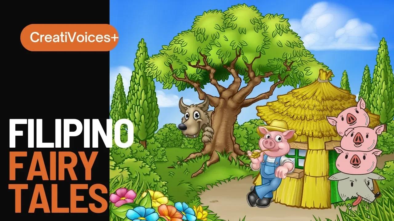 The Three Little Pigs | Ang Tatlong Biik | Bilingual Fairy Tale ...