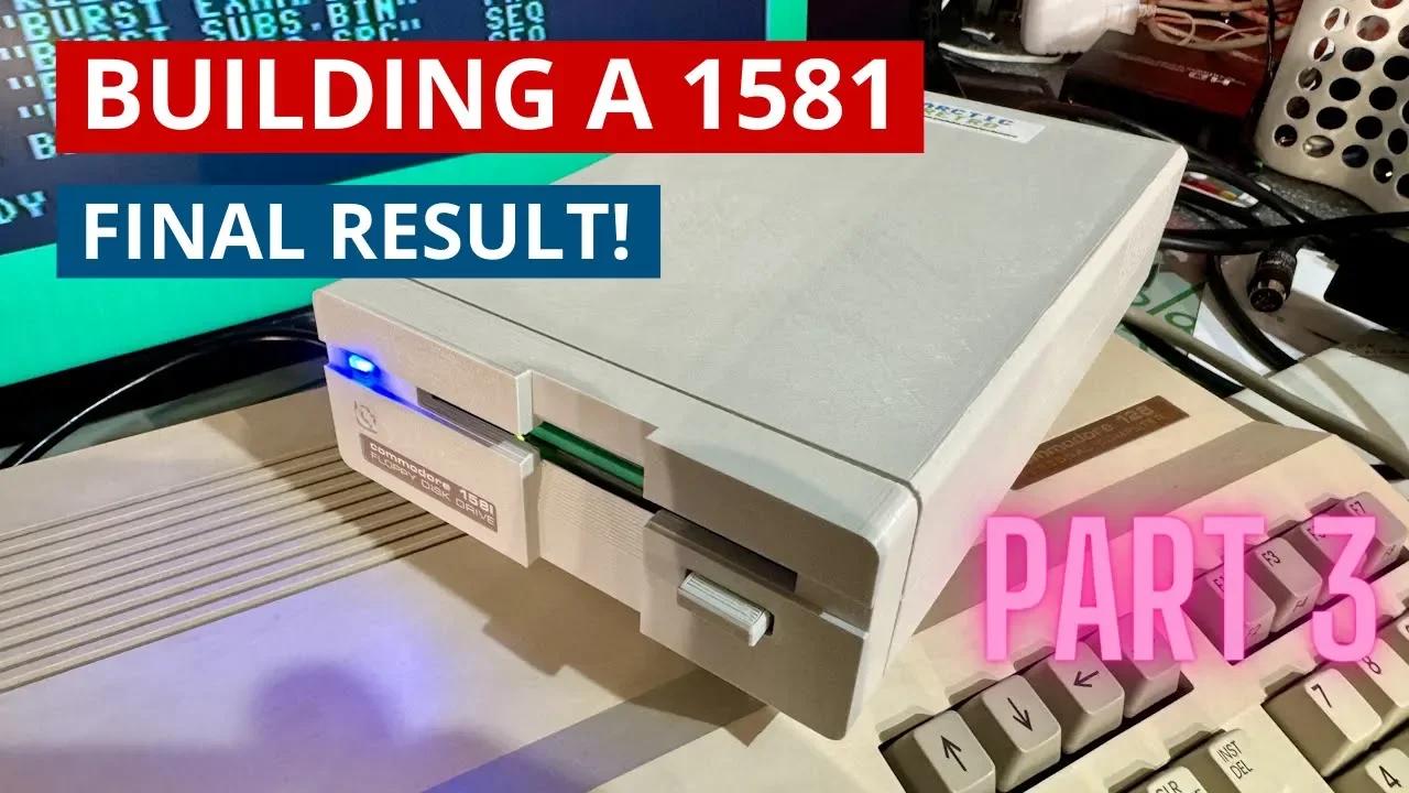 Building a 1581 floppy disk drive - Part 3 - More testing, 3D case, and ...