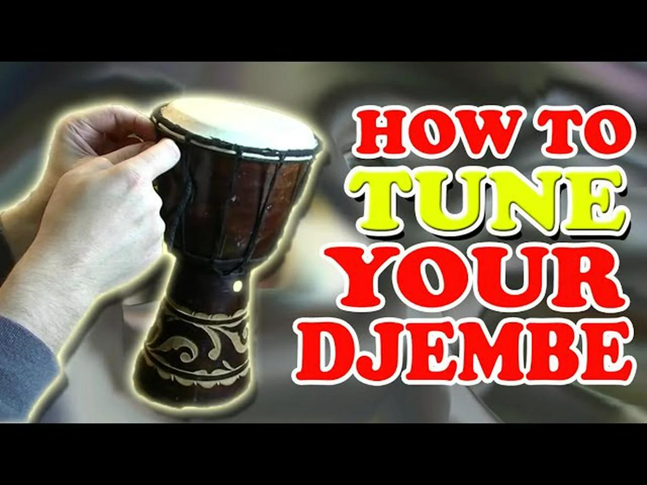 Methods of TUNING Your African DJEMBE Drum with a LOOSE HEAD