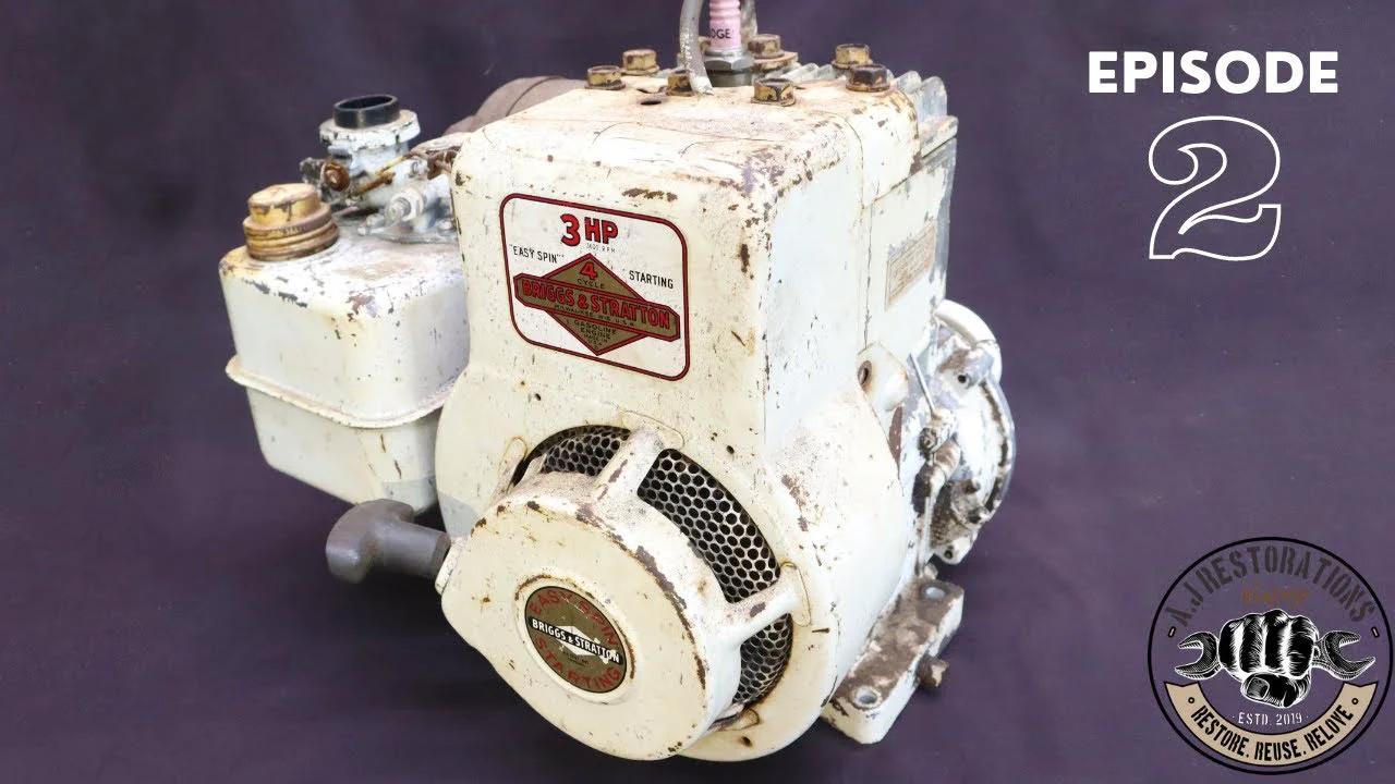1974 Briggs Stratton 3HP Motor Restoration Part 2 Of 2 