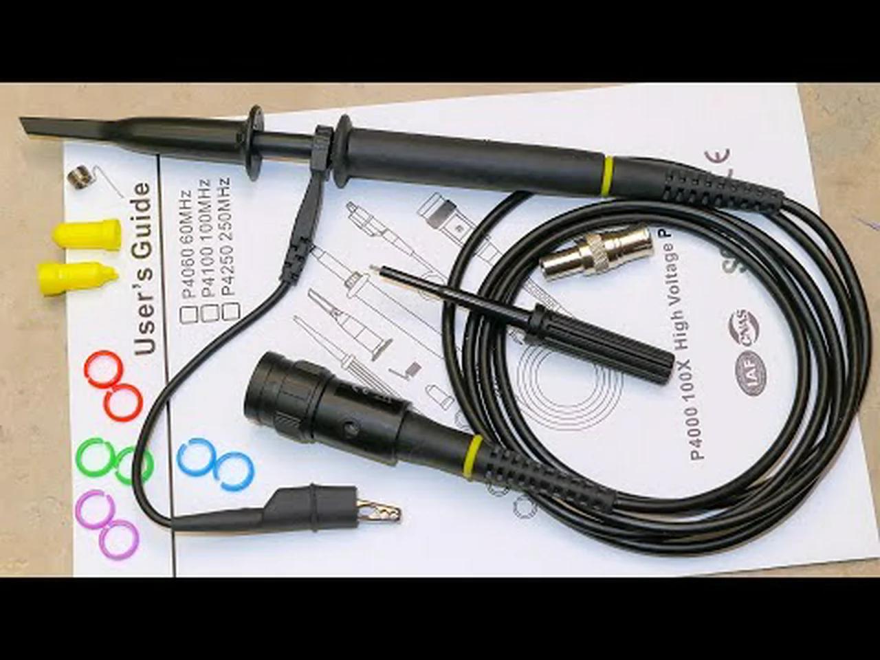 100x High Voltage Oscilloscope Probe Test and Experiments (P4250)
