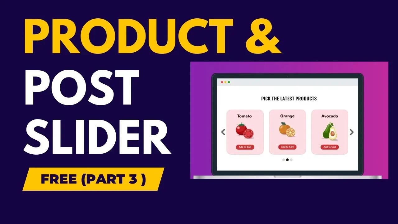 How To Create Post Slider In Wordpress Product Slider In Woocommerce 2024