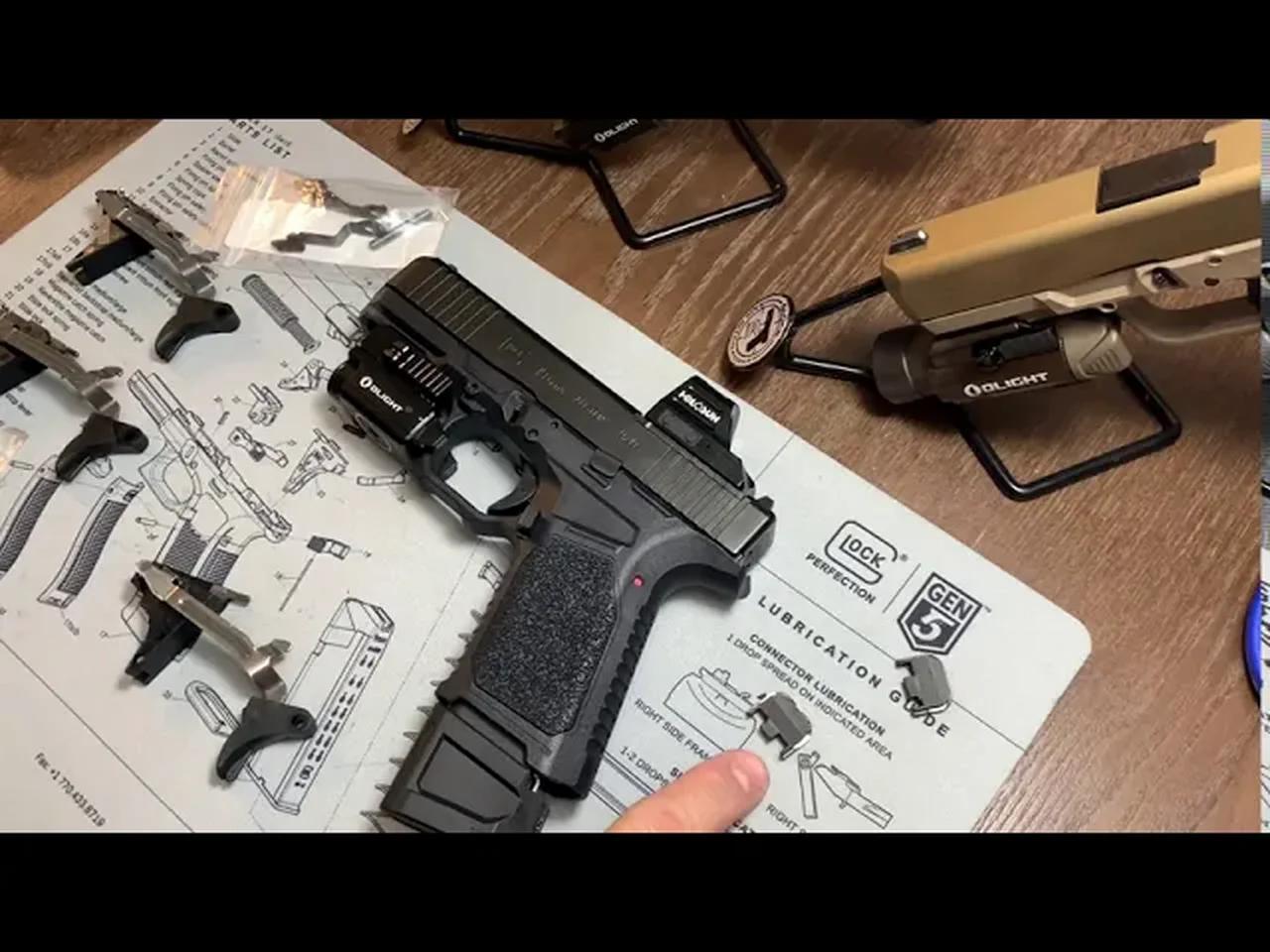 Glock Gen 5 trigger in Polymer 80 P80 Gen 3 frame Strike 80