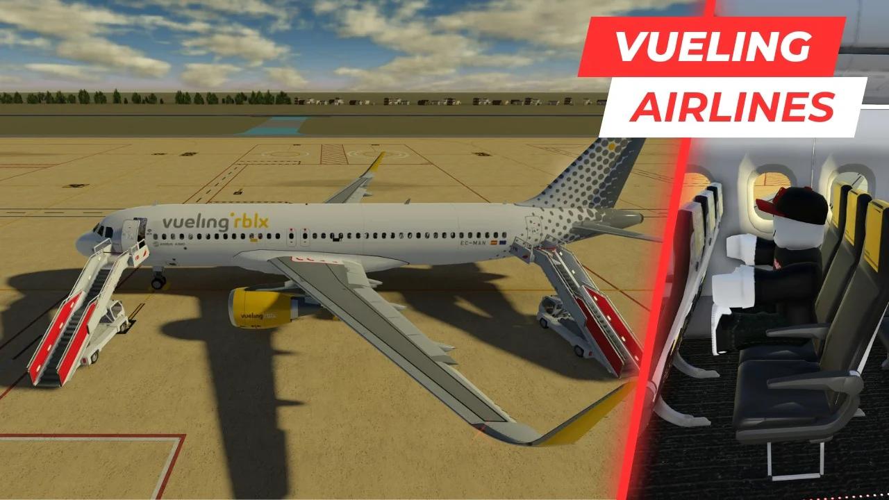 ROBLOX Airline Flight Review | Vueling Airlines | A320 | Economy Class
