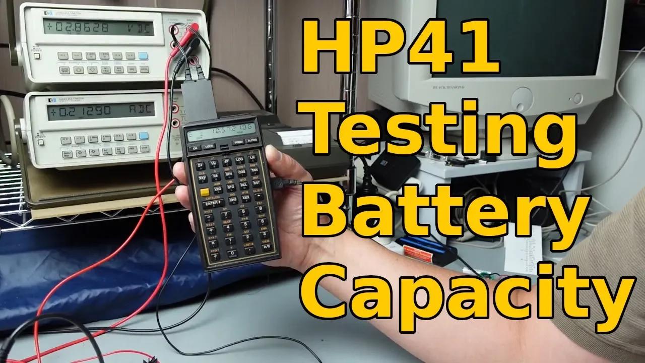 Using the HP41 Handheld Computer to Test Battery Capacity with HP-IL ...