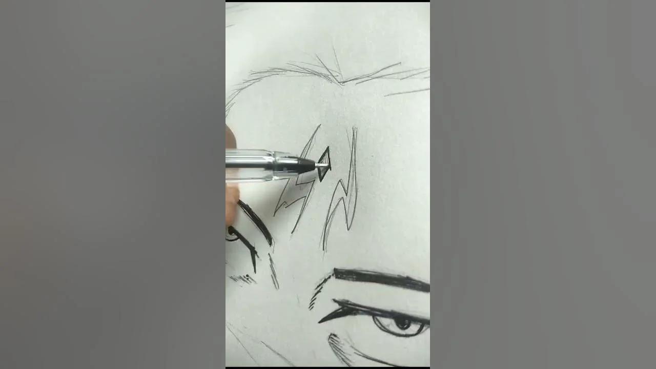 realistic sukuna drawing #anime #jujutsukaisen