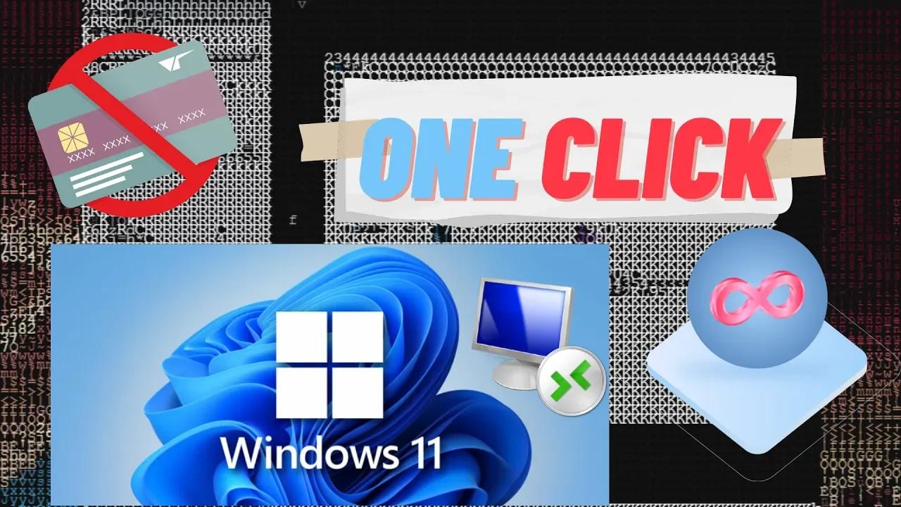 How to get windows 11 RDP in one click | lms godeploy it