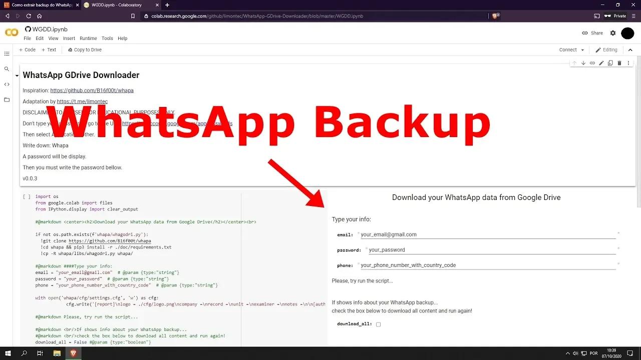 Easy way to download your WhatsApp backup from Google Drive