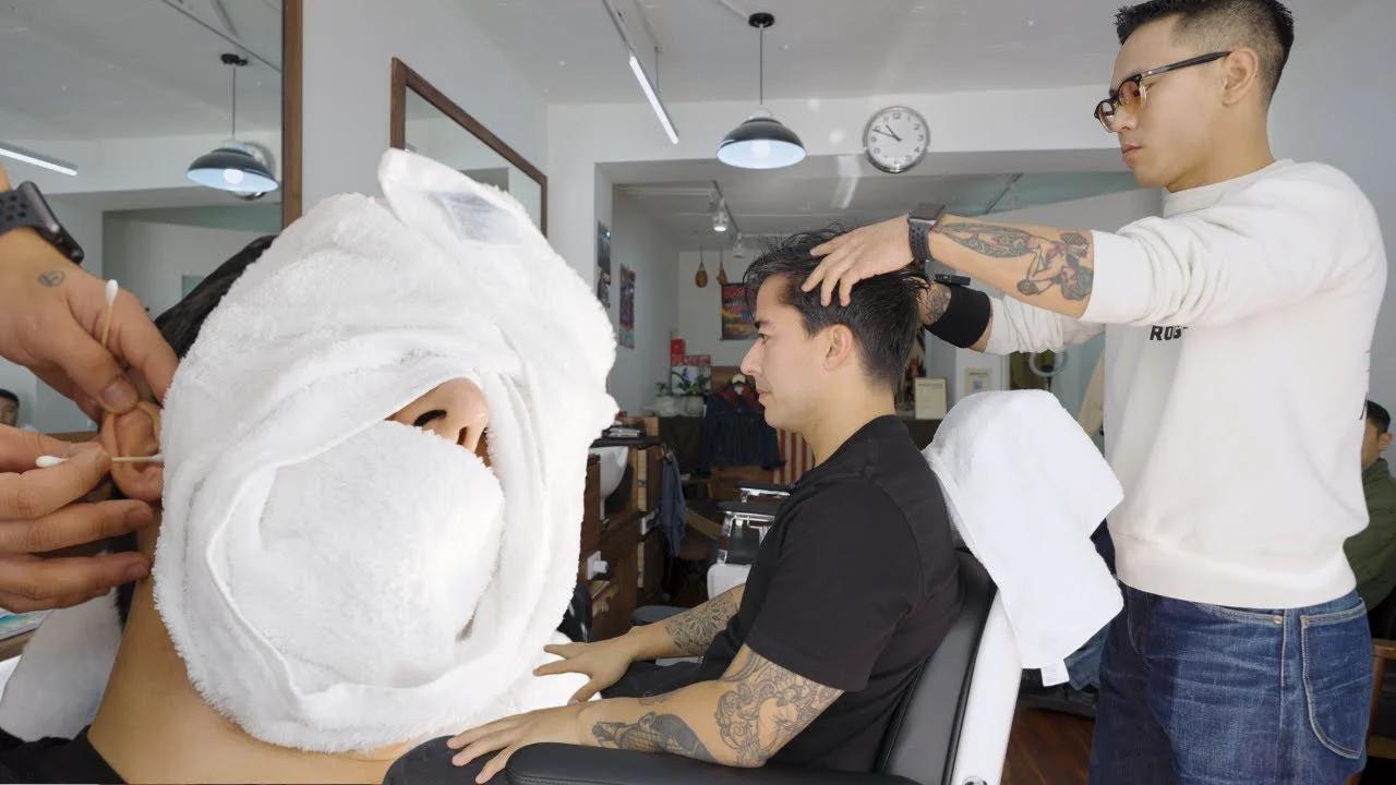 💈Korean Soothing Hair Wash & Ear Clean at Manhattans Barber | Seoul
