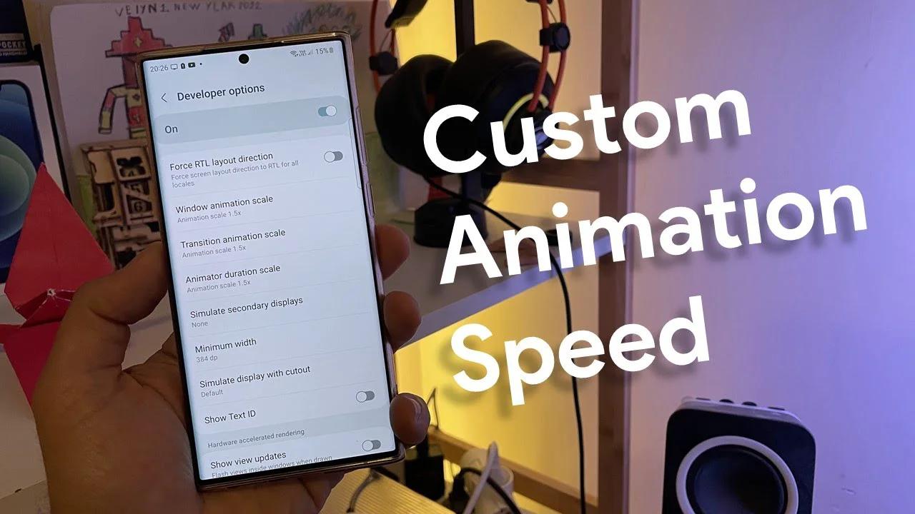 How to SET CUSTOM ANIMATIONS speed in Samsung One UI!