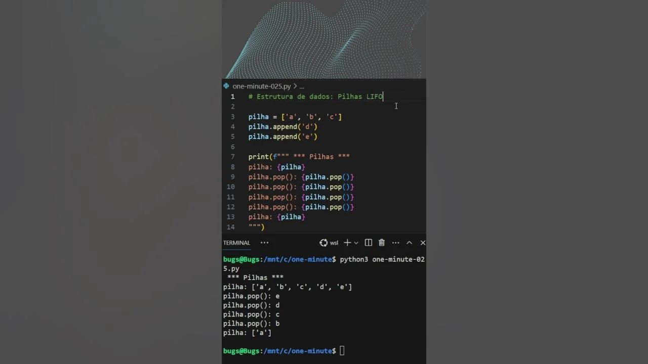 [ 025 | #python ] Pilhas em Python