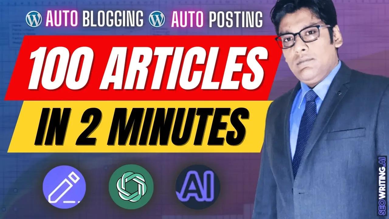 How To Generate 100 Blog Post Articles In 2 Mins Using Seowriting.Ai ... How To Generate 100 Blog Post Articles In 2 Mins Using Seowriting.Ai ...