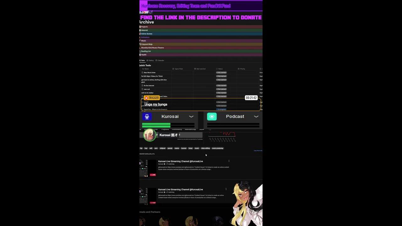 Kurosai Live Streaming Channel @KurosaiLive