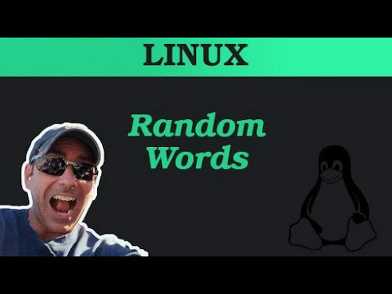 Generate Random Word List