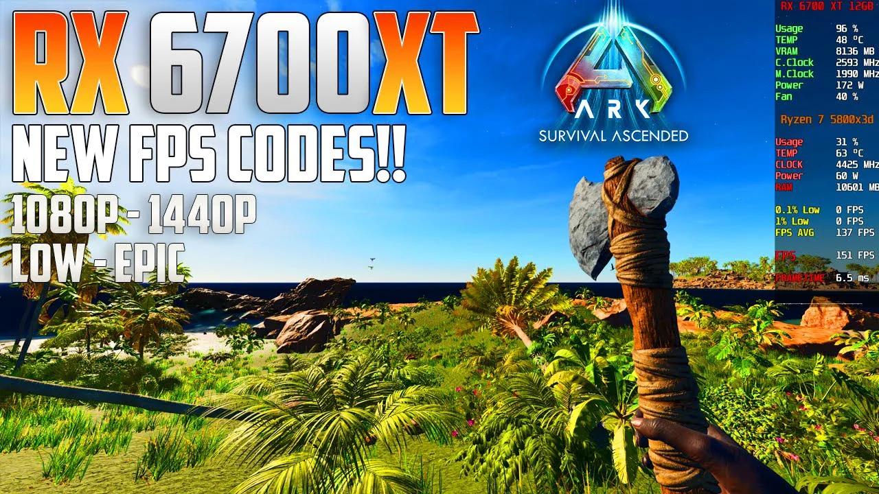 ARK Survival Ascended on the RX 6700 XT | 1440p - 1080p | Epic & Low