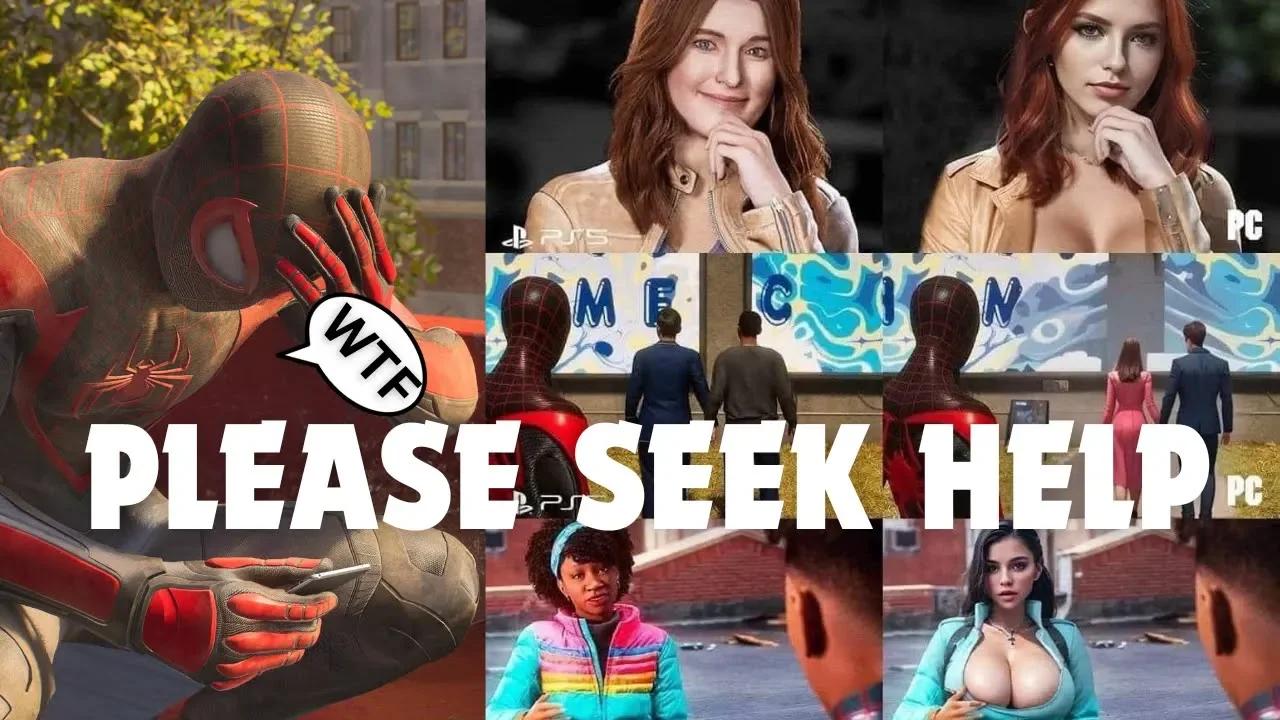 Anti Woke Gamers Mod Marvel's Spider-Man 2 To Remove Diversity & Change Female Character Designs