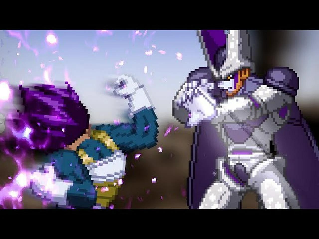 UE Vegeta vs Platinum Cell (Sprite Animation)