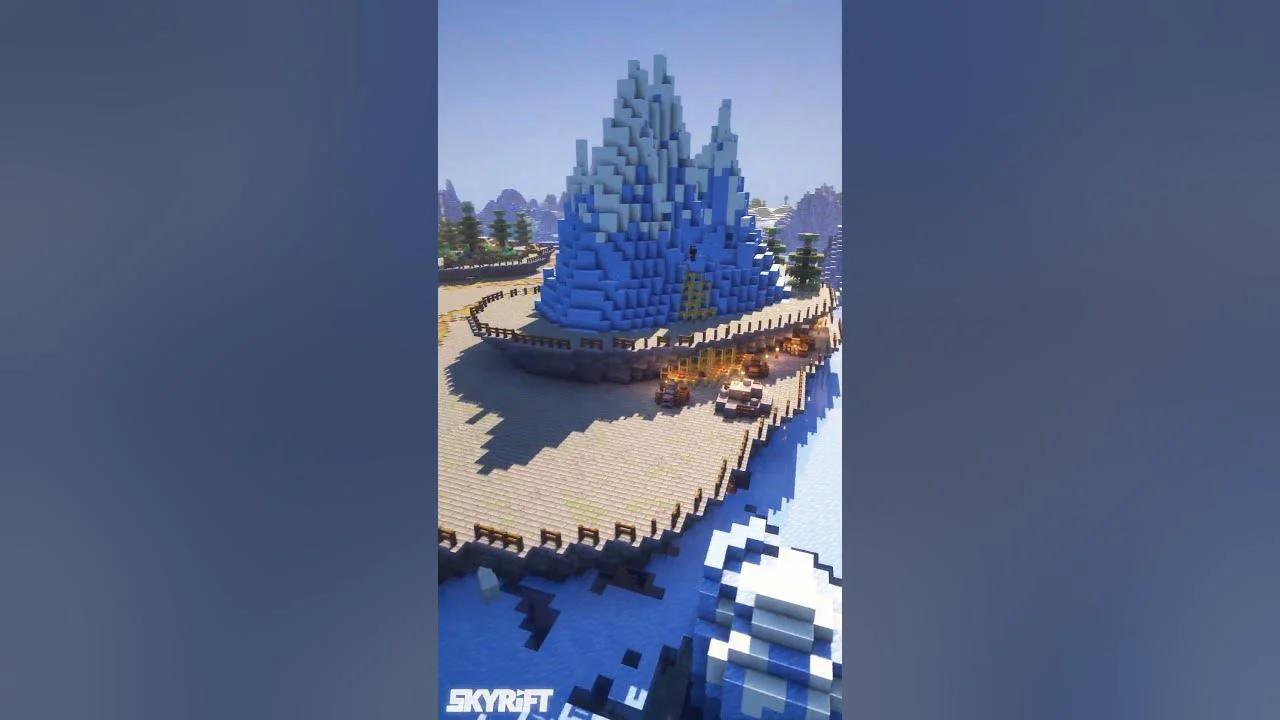 Expedition Outpost in the Ice Spikes | Minecraft Timelapse #Shorts