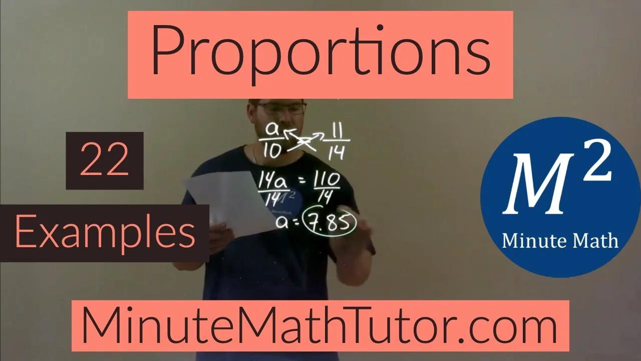 Proportions | 22 Examples