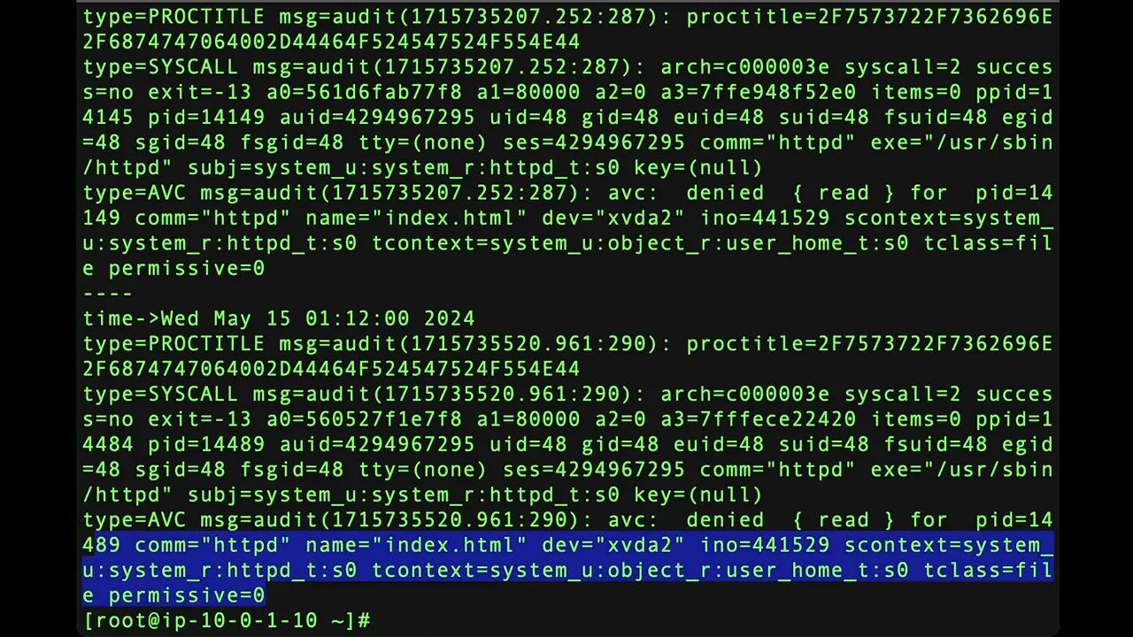 SELINUX troubleshooting SELINUX troubleshooting