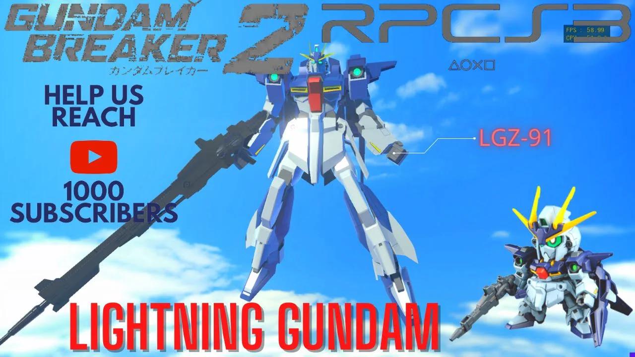 (RPCS3) Gundam Breaker 2 - Lightning Gundam