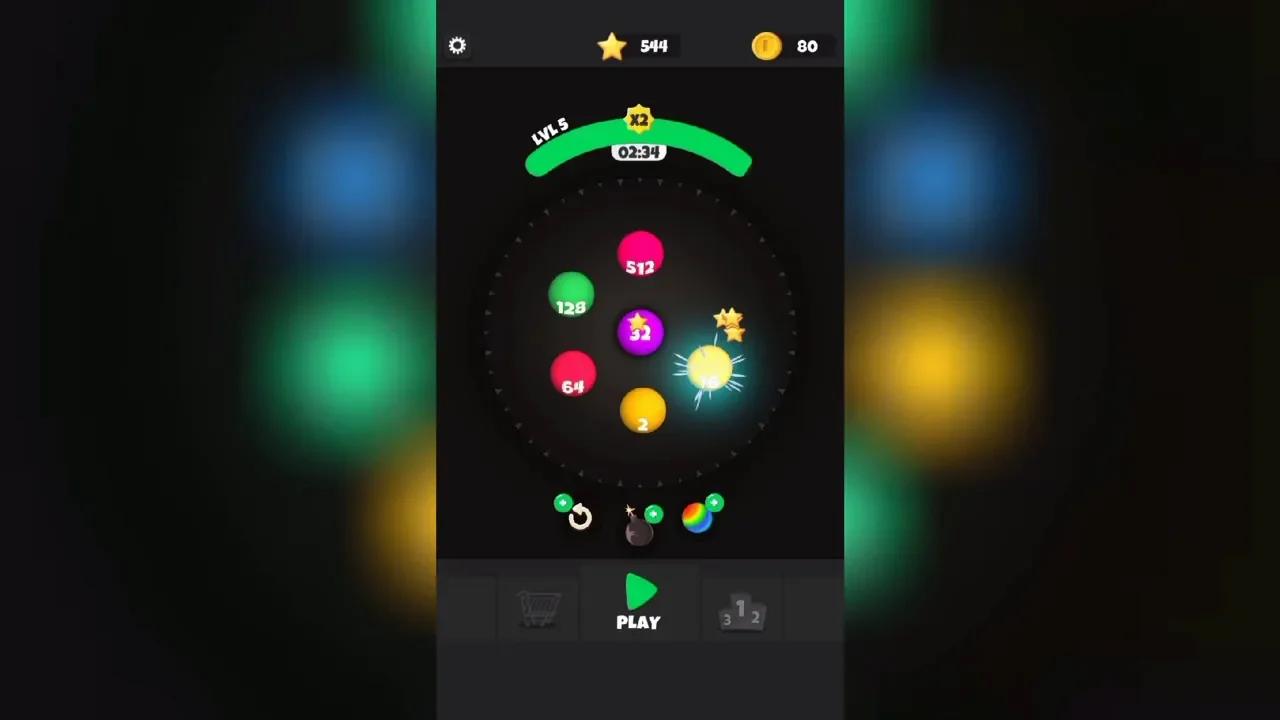 Roll Merge Gameplay - AGAIN WITH A 2048 GAME!