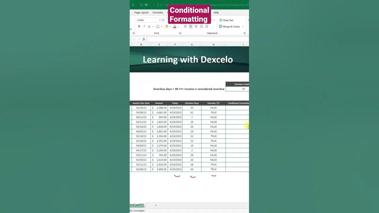 Conditional Formatting Excel Learnexcel Exceltips Excercise Microsoft Excelpro Exceltricks