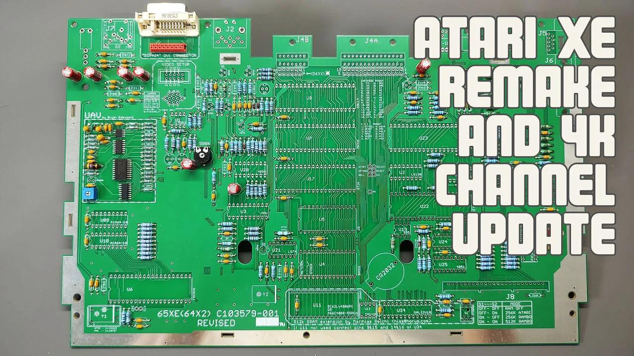 Santosp Atari XE Remake Motherboard Build Part 1