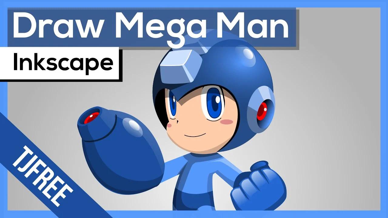 Inkscape | Draw Cartoon Character Mega Man Artwork
