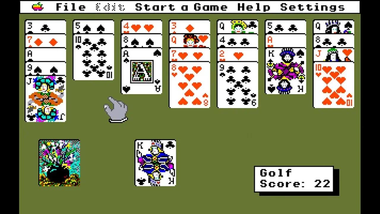 Apple IIGS game: Solitaire Royale (1989 Spectrum Holobyte)