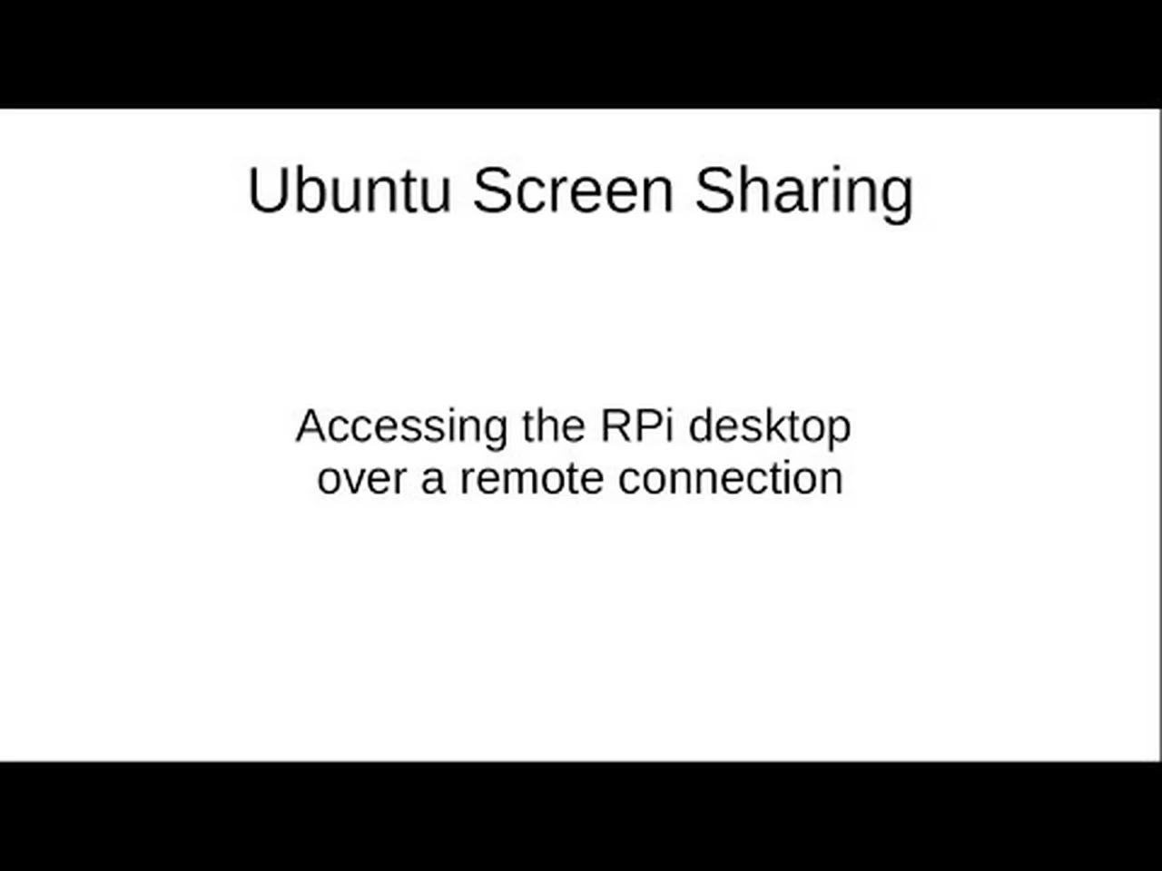 Ubuntu Remote Desktop