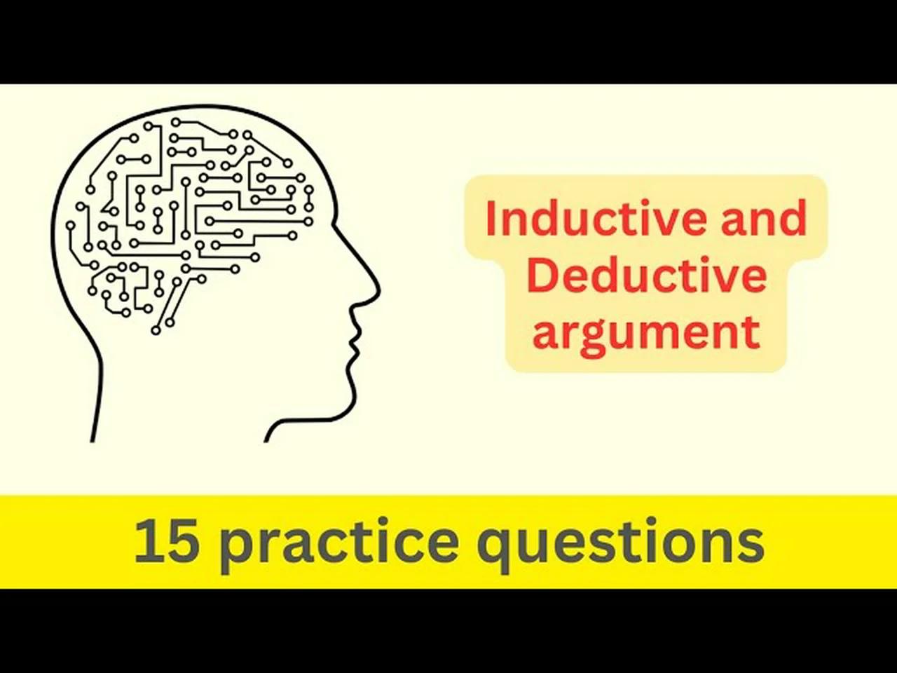 Logic Inductive and deductive argument questions for Freshman Students
