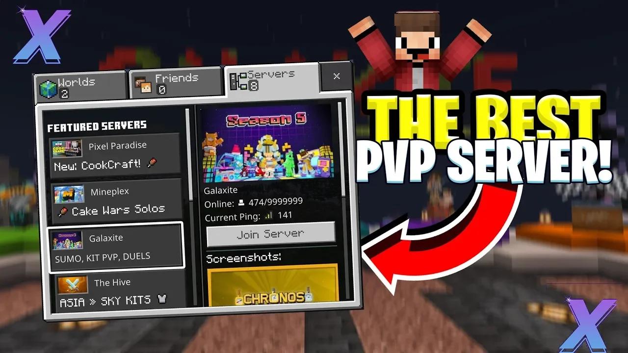 THE BEST Minecraft Bedrock PvP Server
